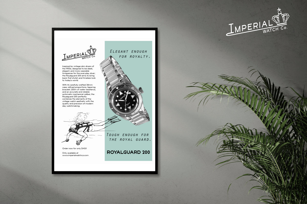 Limited Edition Poster - Vintage Infographic – Imperial Watch Co.